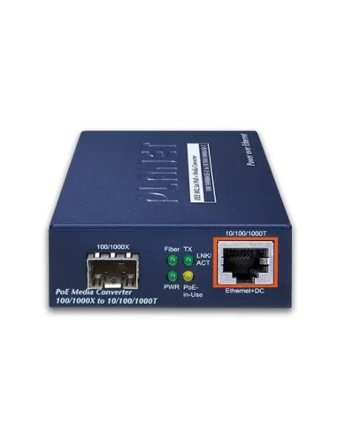 PLANET GTP-805A | Buy Planet GTP-805A 100/1000BASE-X to 10/100/1000BASE-T 802.3at PoE+ Media ...